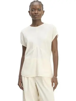 Everlane Drape Top Bone White