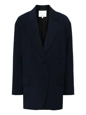 Tibi Liam Single-breasted Blazer - Blue