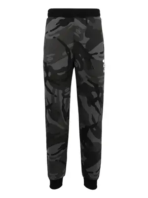 AAPE BY *A BATHING APE® Camouflage-print Tapered Track Pants - Black