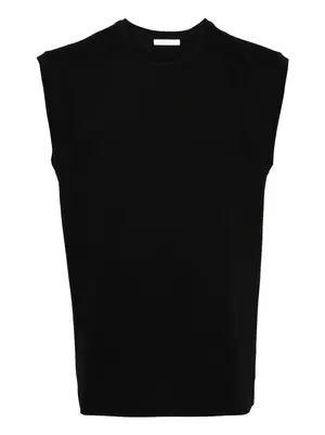 HELMUT LANG Helmut Lang Logo-print Sleeveless T-shirt