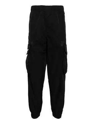 AAPE BY *A BATHING APE® Logo-appliqué Tapered Cargo Trousers - Black