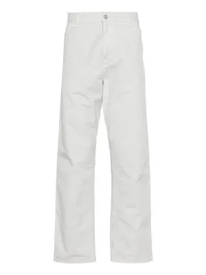 Carhartt Work In Progress Single Knee Straight-leg Trousers - Grey