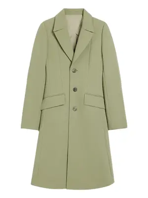 Ami Single-breasted Wool Coat - Green