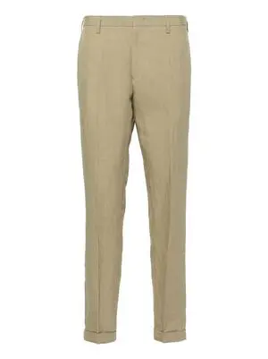 Paul Smith Linen Tapered Trousers - Green