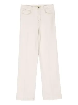 L'Agence L'Agence Scottie Wide-Leg Jeans White