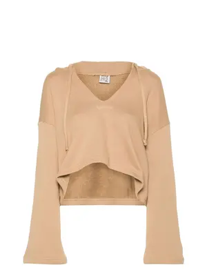 BASERANGE Ordu Cropped Hoodie - Neutrals