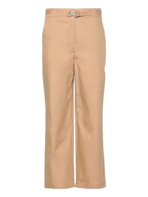Liu Jo Belted Straight-leg Trousers - Neutrals