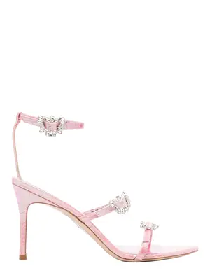 SOPHIA WEBSTER Sophia Webster 85mm Grace Mid Leather Sandals