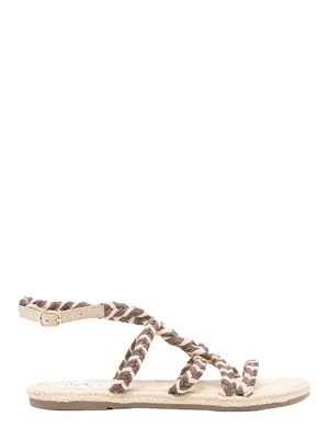 Manebí Braided-straps Espadrilles - Brown
