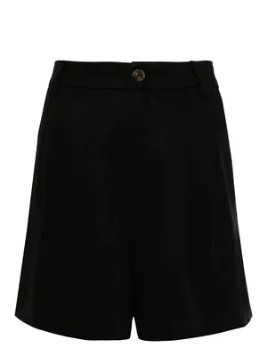 REFORMATION High-rise Lyocell Shorts - Black