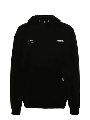 REPRESENT Patron Of The Club Cotton Hoodie - Black
