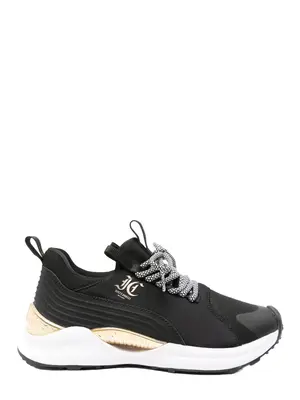 Just Cavalli Panelled Lace-up Sneakers - Black