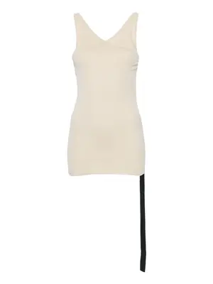 Rick Owens Double Ziggy Banana Jersey Tank Top - Neutrals
