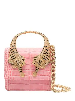 Roberto Cavalli Roar Embossed Tote - Pink