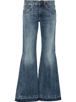 Stella McCartney Mid-rise Flared Jeans - Blue