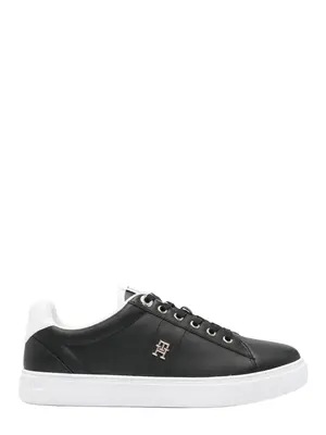 Tommy Hilfiger Elevated Leather Sneakers - Black