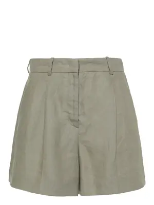KITON Kiton Pleated Linen Shorts