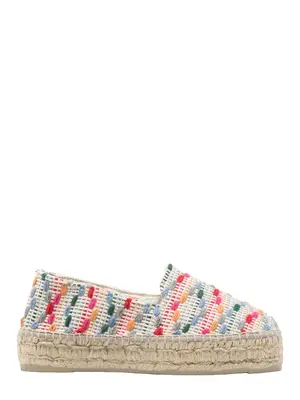 Manebí Geometric Platform Espadrilles - Blue