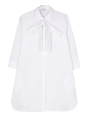 MAZZARELLI Seersucker Cotton Shirt - White