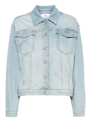 CHIARA FERRAGNI 3d Logo Denim Jacket - Blue