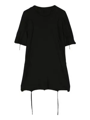 Masnada Strap-detail Cotton T-shirt - Black