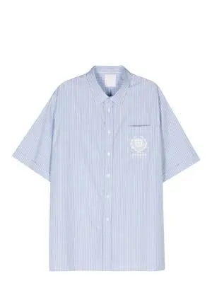 Givenchy Halo-stripe Cotton Shirt - Blue