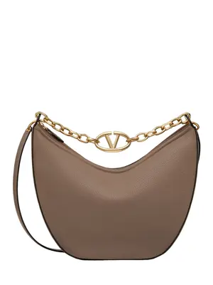 Valentino Garavani Vlogo Moon Shoulder Bag - Brown