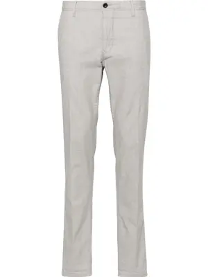 INCOTEX Incotex Mid-Rise Tapered Trousers