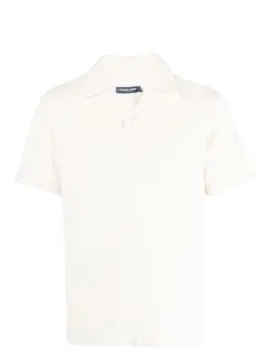 Frescobol Carioca Terry-cloth Short-sleeve Polo Shirt - Neutrals