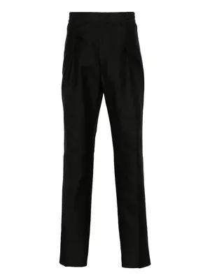 Fendi Pleat-detail Trousers - Black