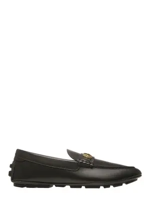 Bally Keeper Leather Boat Shoes - Black