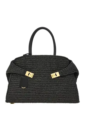 FERRAGAMO Hug Handbag - Black