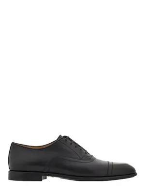 FERRAGAMO Oxford With Toe Cap - Black