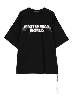 MASTERMIND WORLD Logo-print Cotton T-shirt - Black
