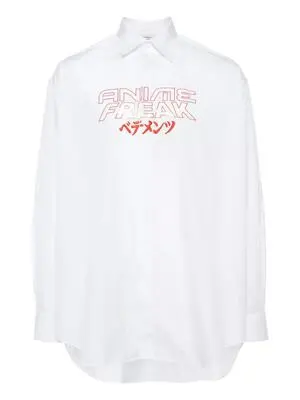 Vetements Anime Graphic Shirt - White