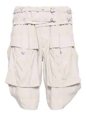 Isabel Marant Heidi Low-rise Belted Shorts - Neutrals