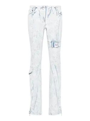 Acne Studios Low-rise Tapered-leg Jeans - Blue