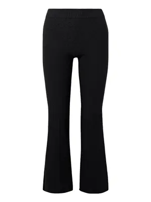 HIGH SPORT Kick It Cropped Flared Pants - Black