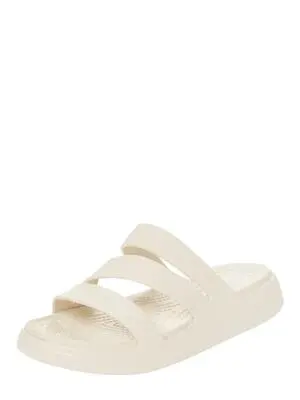 CROCS Waterproof Strappy Platform Slides - Stucco
