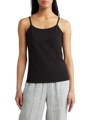 EILEEN FISHER Organic Cotton Blend Shelf Bra Camisole