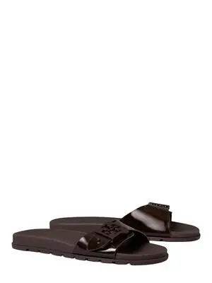 Tory Burch Tory Burch Buckle Slide Sandal Dark Cocoa/dark Cocoa