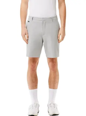 Lacoste Lacoste Regular Fit Performance Golf Bermuda Shorts Nimbus