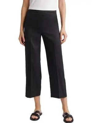 Theory Theory Pull-On Wide Leg Pants Black