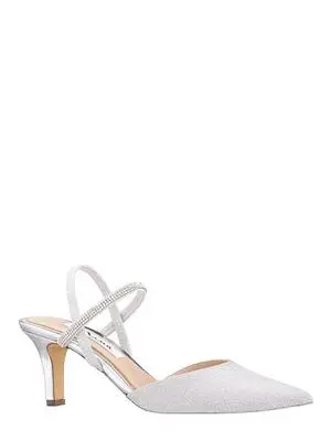Nina Billie Slingback Pumps - Silver