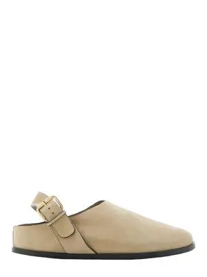 A.emery Louis Suede Clogs Ivory