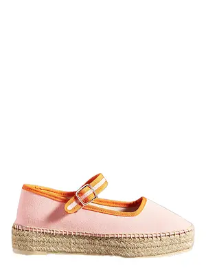 Maeve Maeve Mary Jane Espadrille Flats Pink