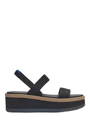 Rothy's Lightweight Wedge Sandals Black