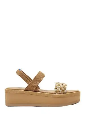 Rothy's Lightweight Wedge Sandals Light Sand