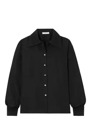 THE ROW Conan Silk Shirt - Black
