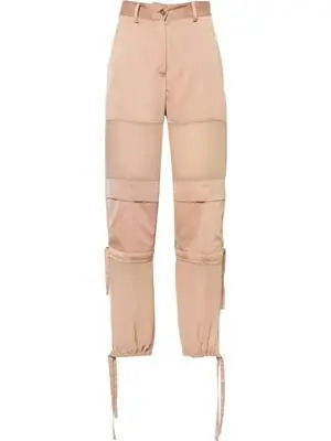 Pinko Wide-leg Cargo Trousers - Brown